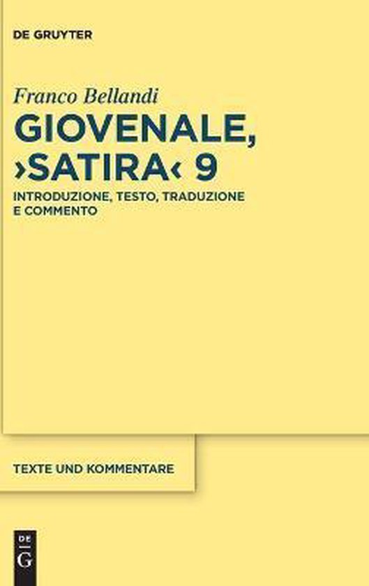 Giovenale, >Satira | 9783110725988 | Franco Bellandi | Boeken | bol.com