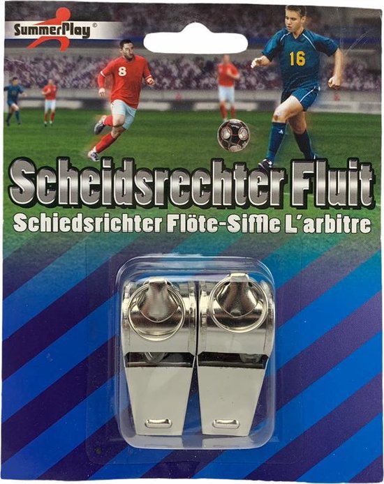 Summerplay Scheidsrechter Fluit - Metalen Fluitje - set 2 stuks | bol