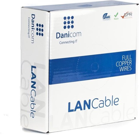 DANICOM CAT5E UTP 100 meter internetkabel op rol soepel - PVC (Fca ...