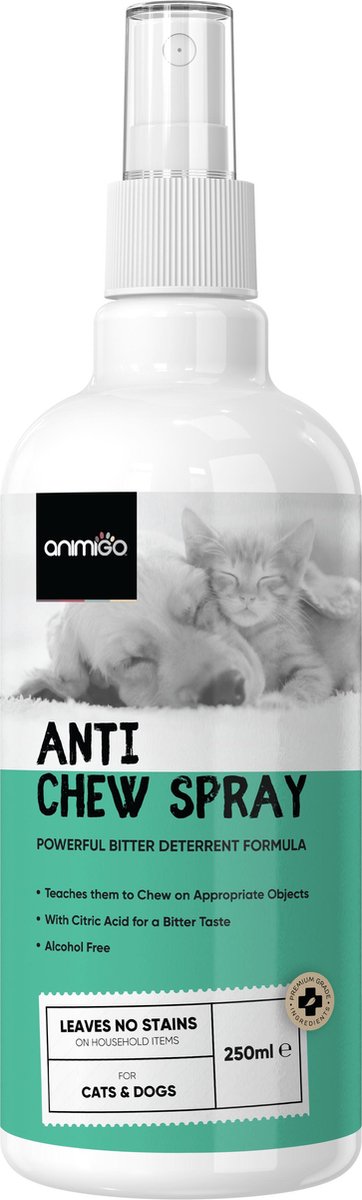 Animigo Anti Bijt en Spray voor honden en katten - 250 ml | bol