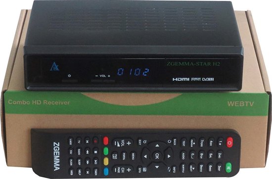 Zgemma Star H2 | DVB-S2 + DVB-T2/C combo | Enigma2 Linux OS | bol