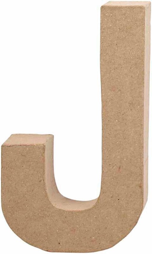Letter, groot, J, h: 20,5 cm, b: 11,5 cm, 1stuk, dikte 2,5 cm | bol.com