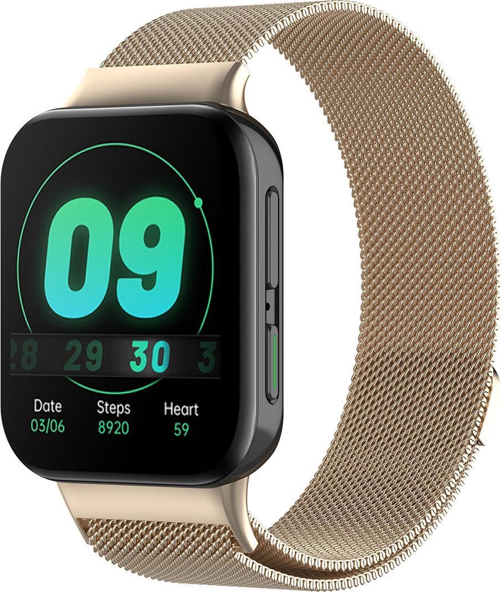 YONO Oppo Watch Bandje – 46 mm – Milanees Metalen Band – Champagne ...