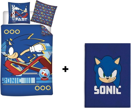 Sonic The Hedgehog - 2 Delig cadeau set - Dekbedovertrek 140x200cm ...