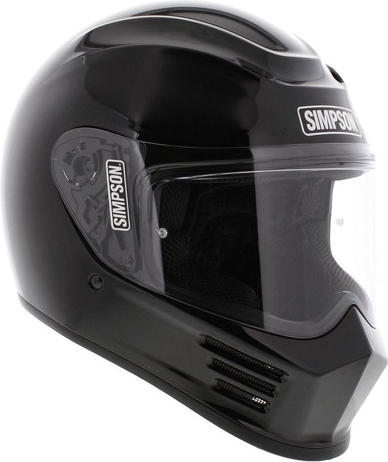 Simpson Speed Integraalhelm motorhelm glans zwart L | bol.com