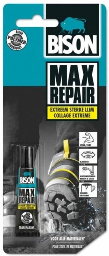 Bison Lijm Max Repair Extreme - 6 x 8 gr - Voordeelverpakking | bol
