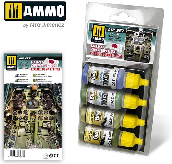 Mig - Set Wwii Japanese Cockpits 4 X 17 Ml (7/20) * - MIG7233 ...