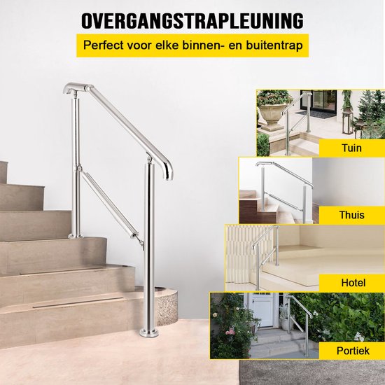 Vevor Trapleuning - Balustrade - Trapleuning RVS | bol