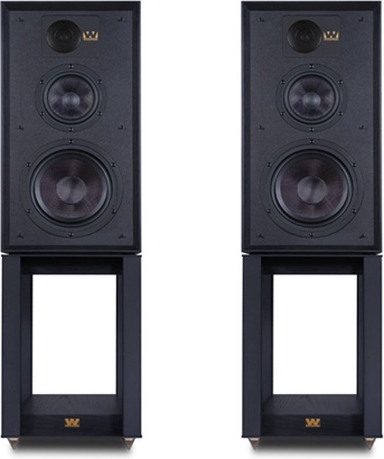 Wharfedale Linton speaker + Stands - Voordeelbundel - Zwart (Volledige ...