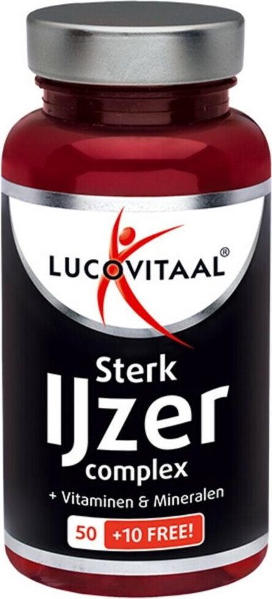 Lucovitaal Sterk IJzer Complex Voedingssupplement - 60 tabletten x 2 ...