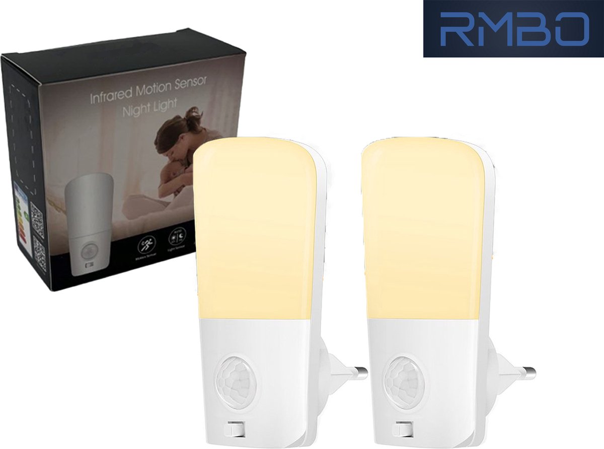 Nachtlampje met bewegingssensor - Nachtlampje stopcontact- Sensor lamp ...