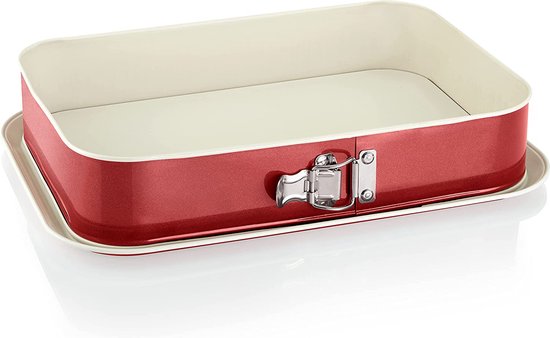 Grizzly springvorm - Grote rechthoekige bakvorm 35x24 cm - Anti ...