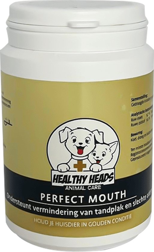 Healthy Heads - Perfect Mouth 60 g - Gebit en adem - Hond & Kat | bol