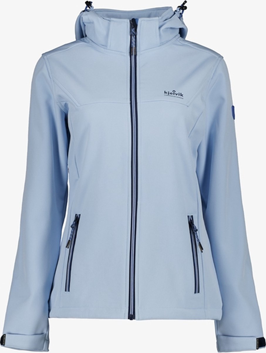 Kjelvik dames softshell jas lichtblauw - Maat L - Winddicht - Ademend ...