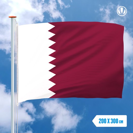 Vlag Qatar 200x300cm - Spunpoly | bol.com