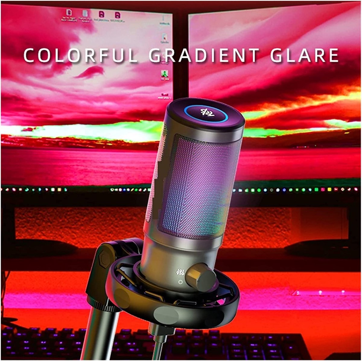 Nor-Tec - Streaming Microfoon - Voor Podcasts en Gaming - Verstelbare ...