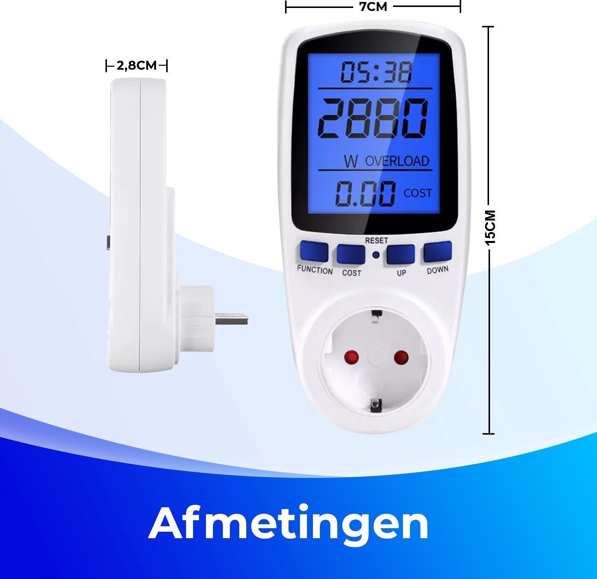 Energiemeter Professioneel - Verbruiksmeter - Meerdere Functies ...