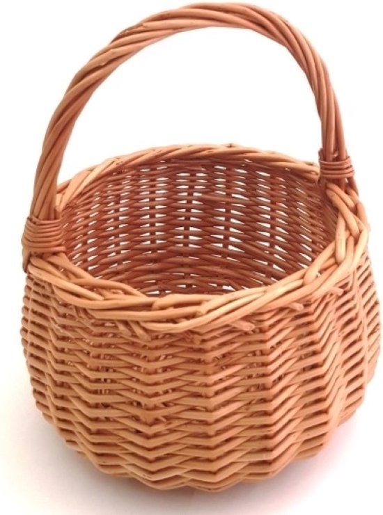 Rieten mandje zonder bekleding - 18 cm hoog | bol