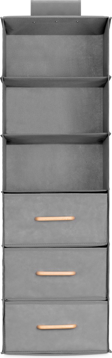 Navaris set stoffen kleding opberger – Kledingkast organizers - 6-vaks ...