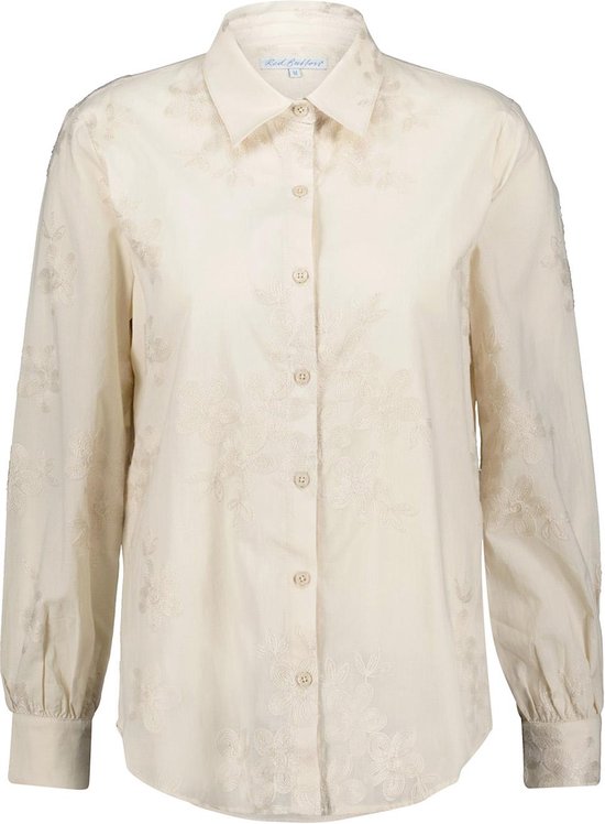 Red Button Blouse Bobie Blouse Shiny Flower Srb4025 Kit Dames Maat - M ...