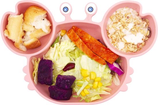 Put plates with compartments - Silicone Baby Board / Non-Slip Kids ...
