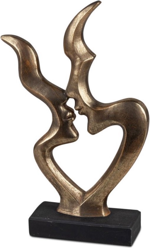 Boltze - Liefde - Beeld - Decoratie - Antiek Goud - Kunst - 35x22x7cm ...