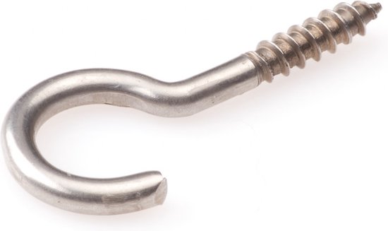 (12 STUKS) 4,4X65 SCHROEFHAAK RVS-A2 (AISI 304) | bol