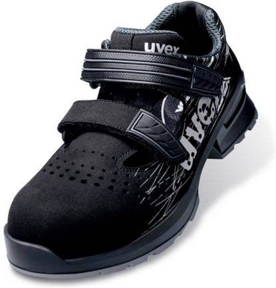 Uvex 1 print 6550842 ESD safety work sandals S1 Size: 42 Black 1 Pair ...