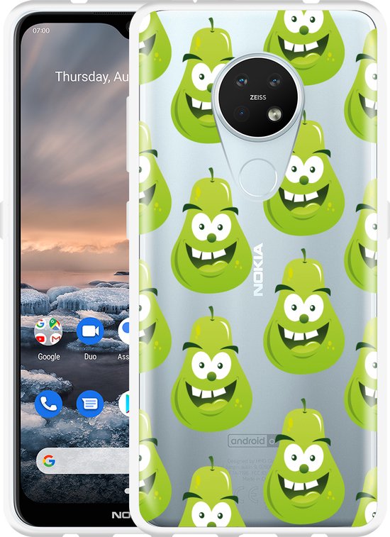 Nokia 6.2 / 7.2 Hoesje Happy Peer - Designed by Cazy | bol.com