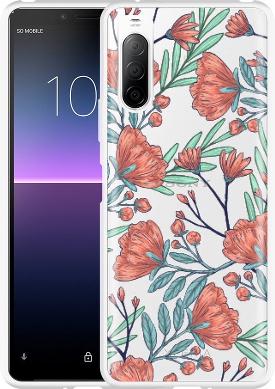 Sony Xperia 10 II Hoesje Poppy Roses Designed by Cazy | bol