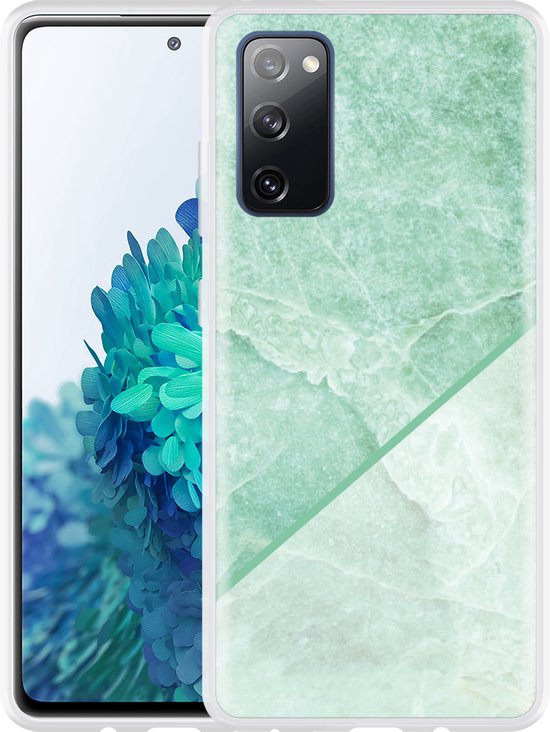 Samsung Galaxy S20 FE Hoesje Green Marble - Designed by Cazy | bol.com