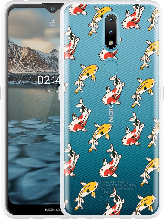 Nokia 2.4 Hoesje Koi Fish - Designed by Cazy | bol