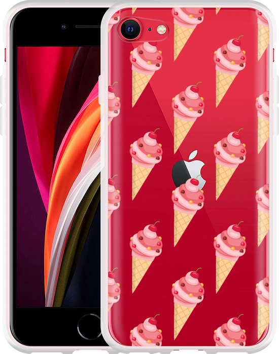 Cazy Hoesje geschikt voor iPhone SE 2020 - Ice Cream | bol