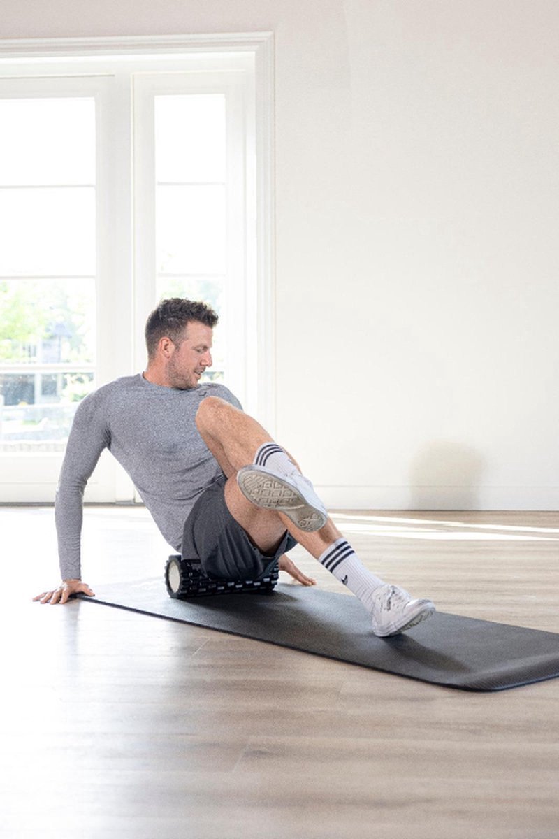 Yoga foam roller | Zwart | Fitness roller | Foamroller | Yoga rol | bol