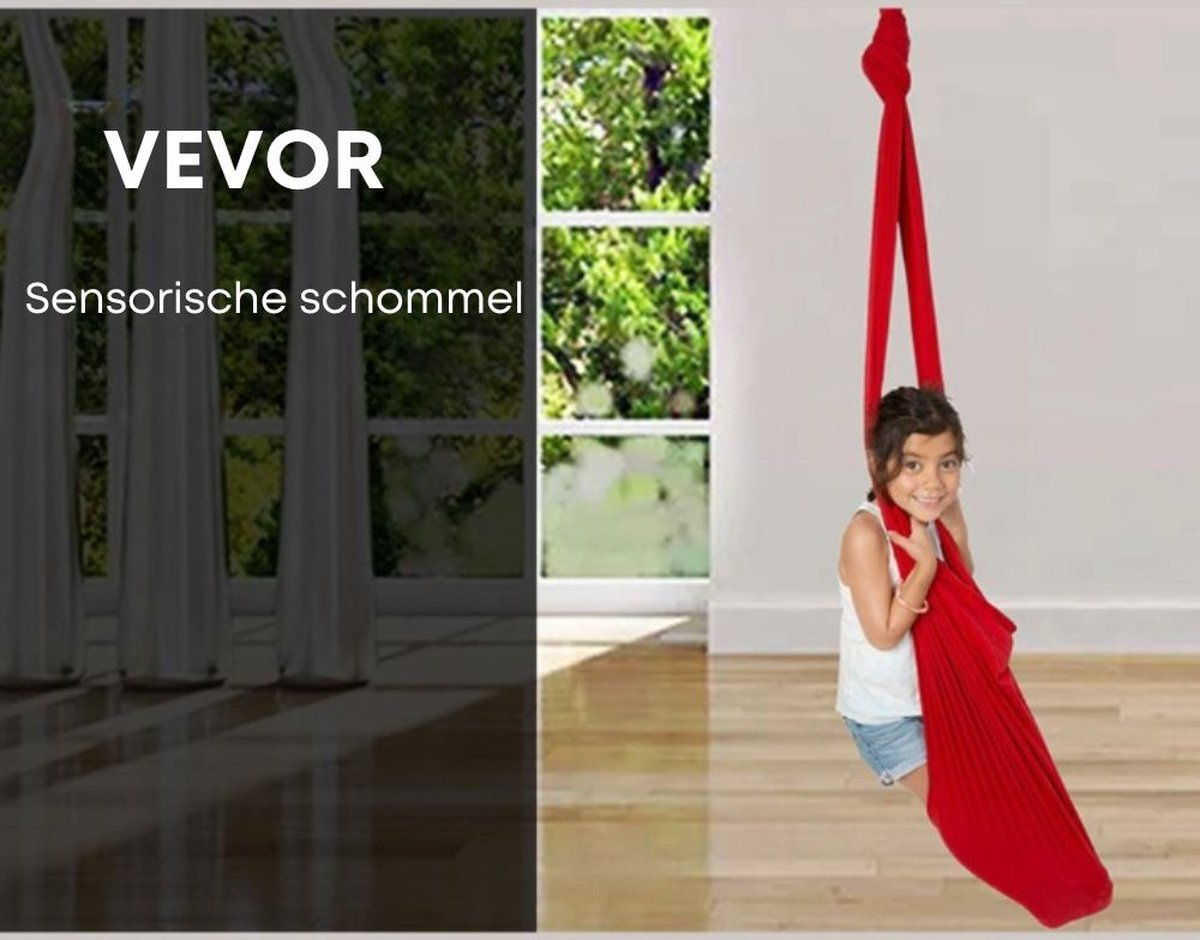Vevor Swing Hangmat | Hangmat | 100kg | Opvouwbaar | Rood | Camping | bol