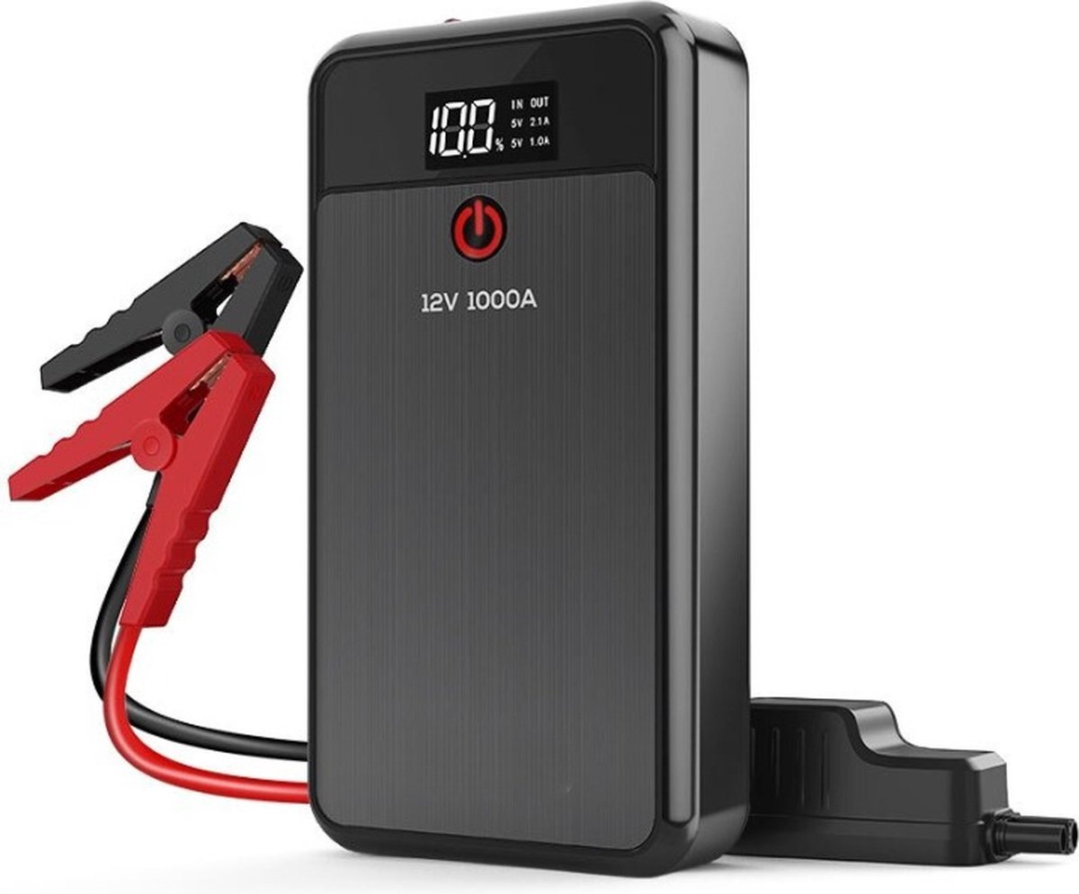 Jumpstarter - Starthulp - 8000 mAh / 1000a - Powerbank - SOS Noodlicht ...