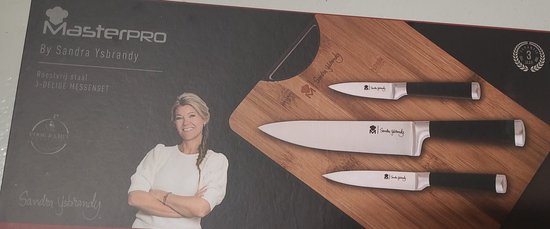 Master Pro By Sandra Ysbrandy - 3 Delige Messenset - Roestvrij Staal ...