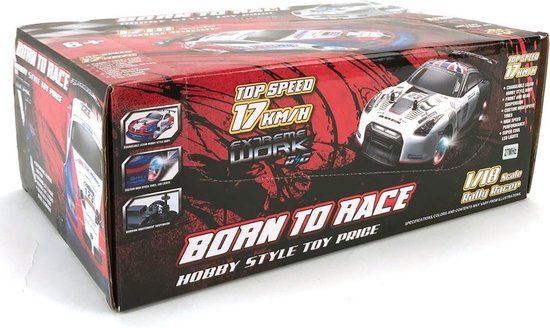 Born to Race - Extreme Work - RC Raceauto met Licht - 1:18 | bol