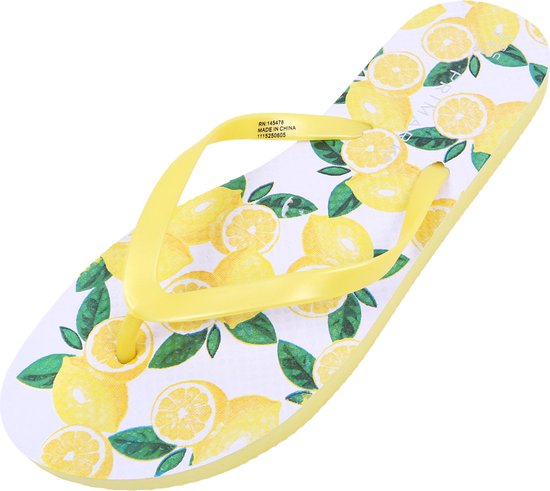Gele citroenslippers voor dames / 36-37 | bol.com