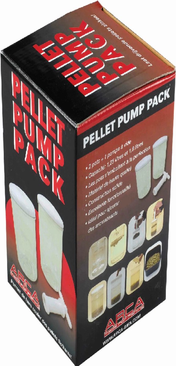 Pellet Pump - laat drijvende pellets zinken - 2 stuks - 1.25 en 1.8 ltr ...