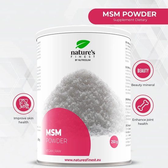 Nature's Finest MSM poeder 250g | Een organische vorm van zwavel, ook ...