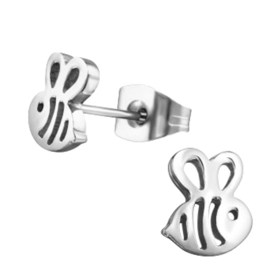 oorbellen - oorstekers - edelstaal - Bij - dier - honingbij ...