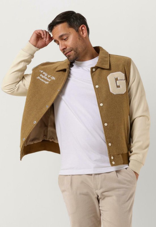 Goosecraft Gc Varsity Jacket Jassen Heren - Zomerjas - Bruin - Maat XXL ...