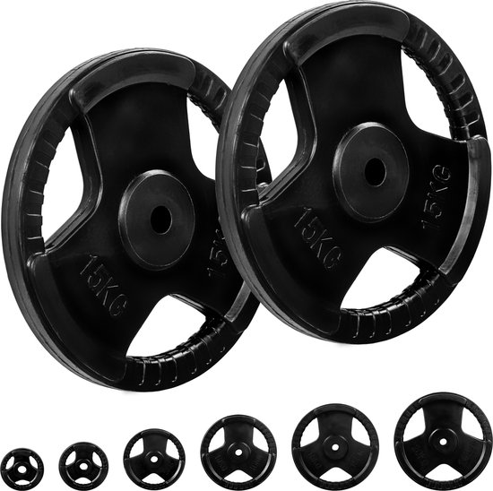 Halterschijven - Gewichten - Gewichten set - Gewichten fitness ...