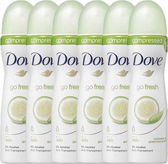 Dove - Deodorant - Spray - Compressed - Cucumber & Green Tea Scent - 6 ...