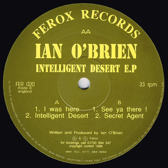 Intelligent Desert E.p, Ian O'Brien | Muziek | bol