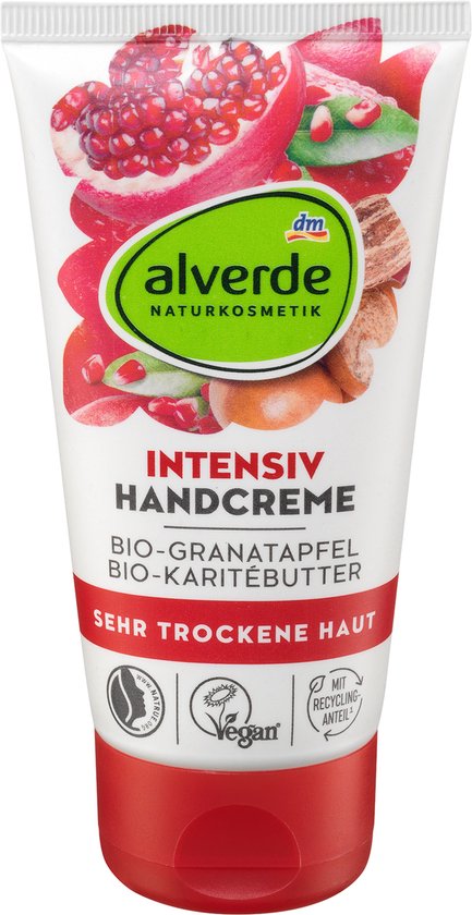 alverde NATURKOSMETIK Handcrème Intensive Organic Pomegranate, Organic ...