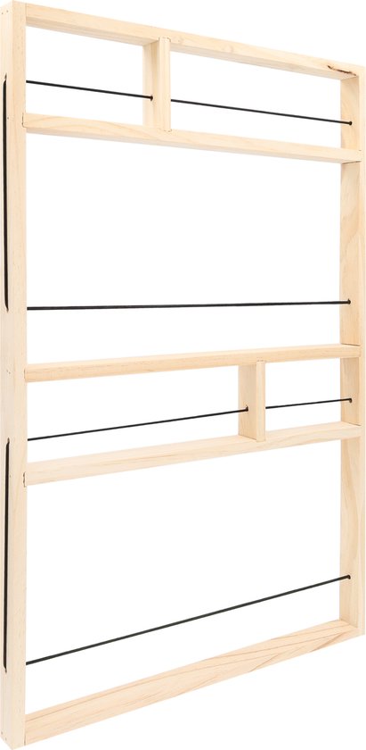 QUVIO Wandrek met elastiek - Wandrek Hout - Wanddecoratie ...