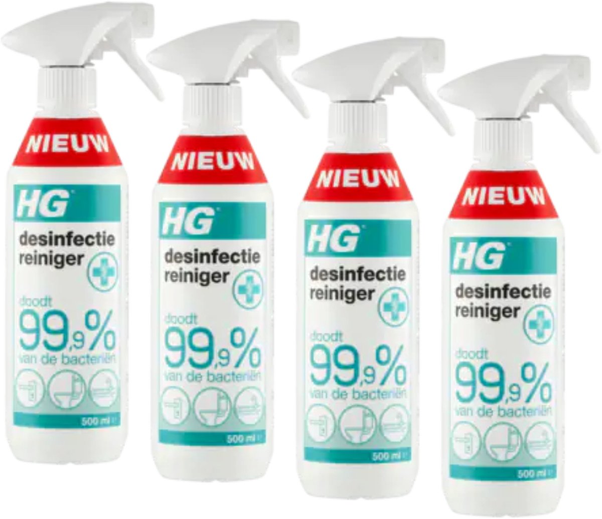 HG Desinfectie 99,9% Bacteriedodende Desinfectie Spray - Voordeelbundel ...