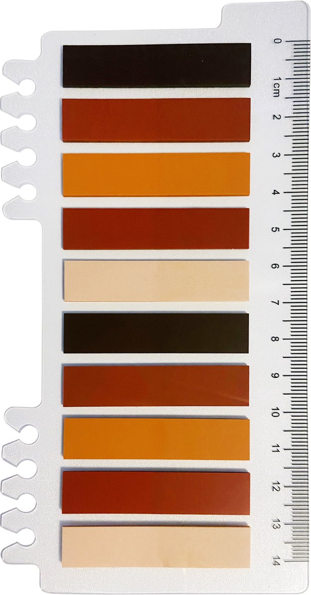Index tabs - 200 stuks - inclusief liniaal - 10 kleuren - sticky notes ...